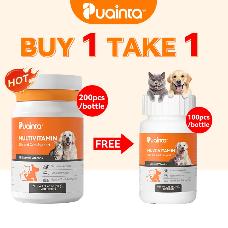 PUAINTA Multivitamins for dogs and Cat for Immune System Appetite ...