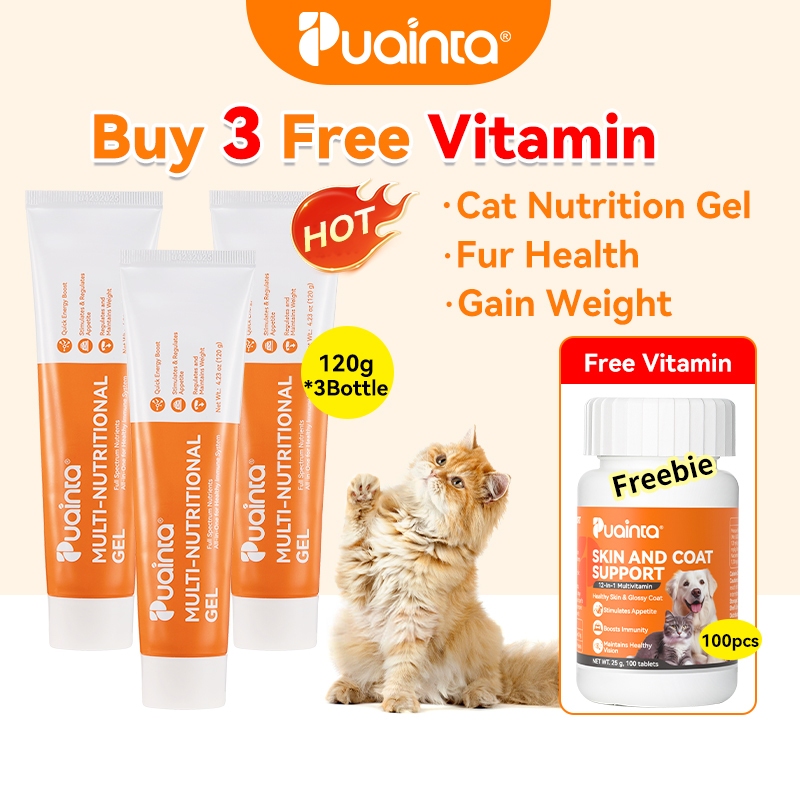 PUAINTA Kitten Cat Nutrition Gel Appetite Booster Gain Weight Cat ...