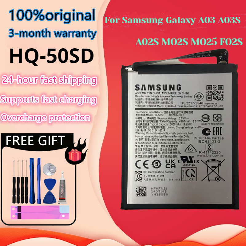 original Samsung HQ-50SD Battery 5000mAh For Samsung Galaxy A03 A03S ...