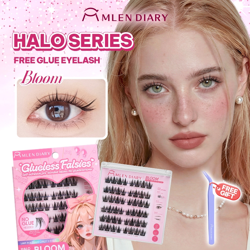 MLEN DIARY Free Glue Eyelash Extension New Upgraded Softer Lashes Glue ...
