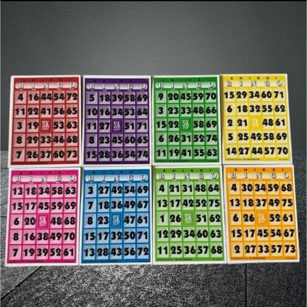 bingo cards 50s SUPER K brand may butas semi laminated makapal | Shopee ...