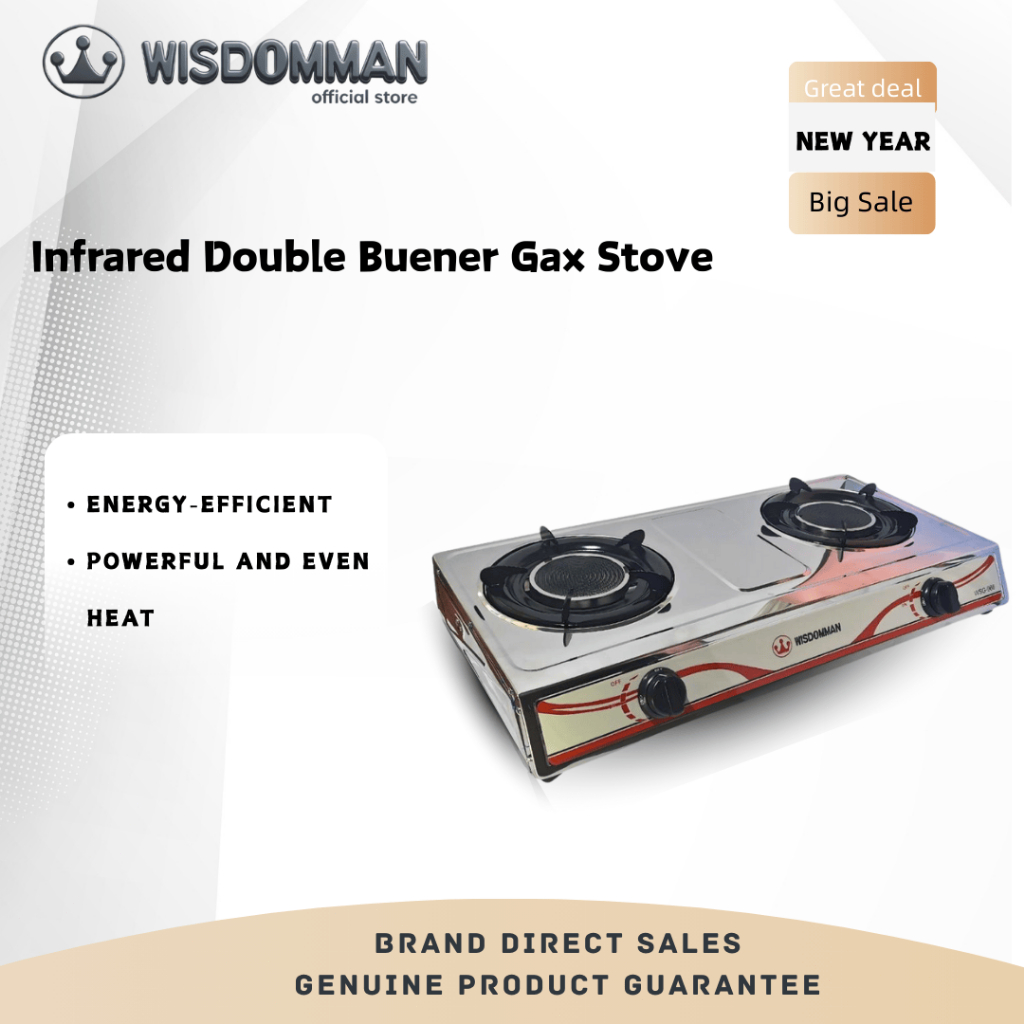 Infrared Double Burner Gas Stove with High Efficiency Flame for Fast ...