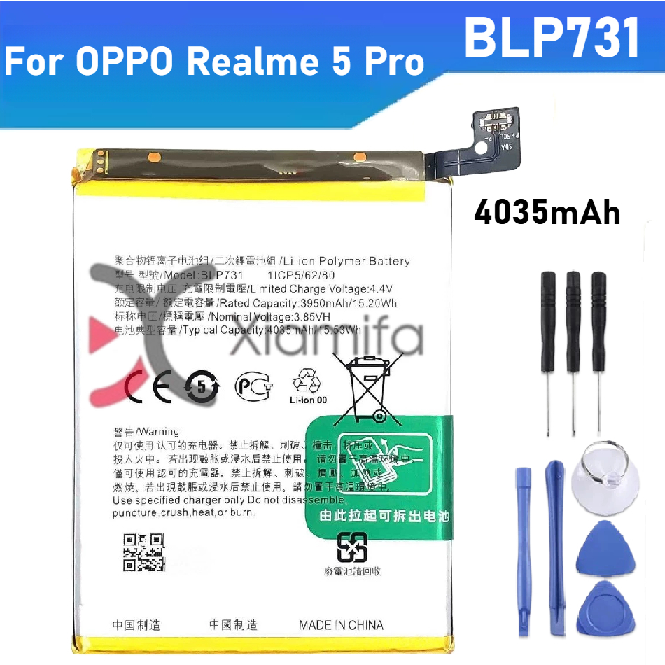 Replacement BLP-731 Battery For Realme 5 Pro Battery Repair Parts ...