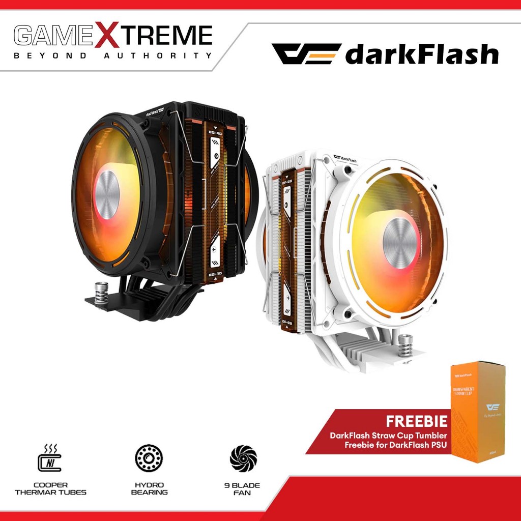 DarkFlash E400 PLUS CPU Cooler w/ LED Matrix Display | Shopee Philippines