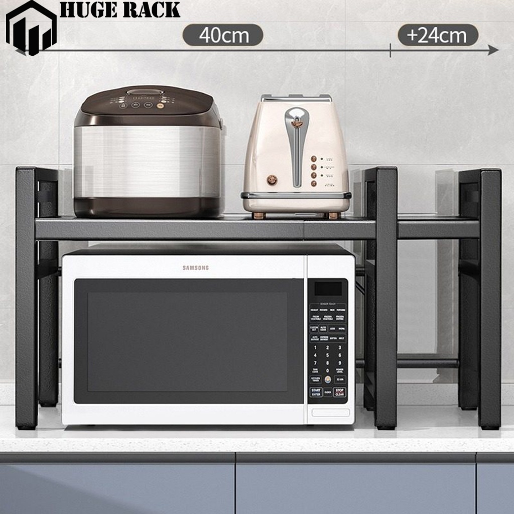 Adjustable Microwave Rack Oven Shelf Expandable And Height Adjustable ...