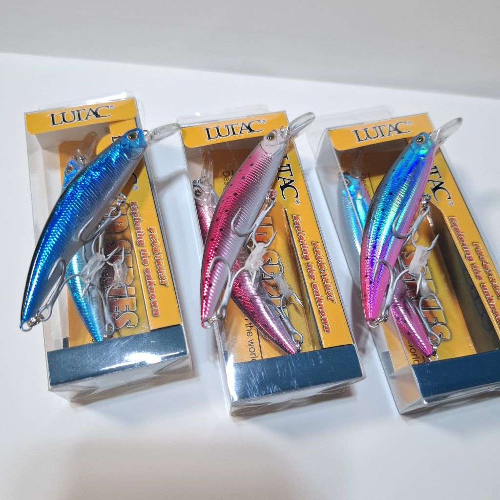 Original LUTAC 8cm 12 Grams Raid Series Trout Sniper Sinking Minnow ...