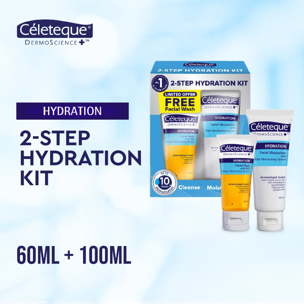 Celeteque 2-Step Hydration Kit (Hydration Facial Moisturizer 100ml ...