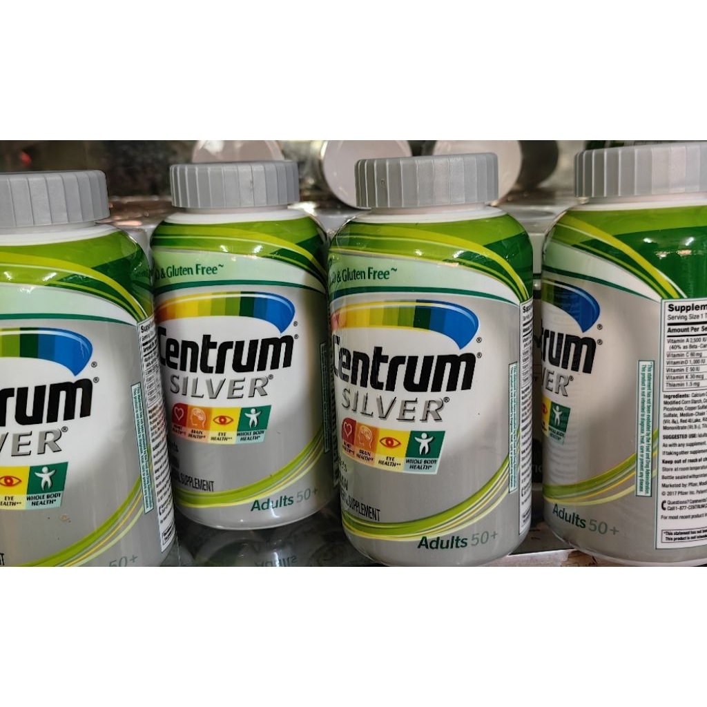 centrum silver multivitamin for adults50+support heart brain eyes ...