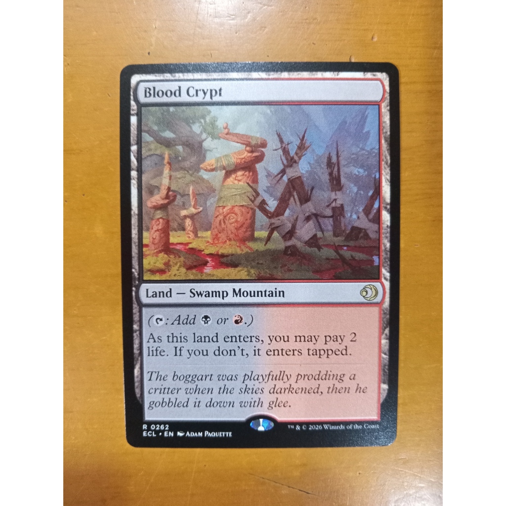 MTG Blood Crypt Rare Lorwyn Eclipsed Magic the Gathering ENG Land ...