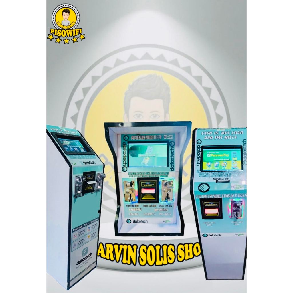 4 IN ONE DAFOXTECH KIOSK MACHINE FOR ELOADING/CASH IN/BILLS PAYMENT ...