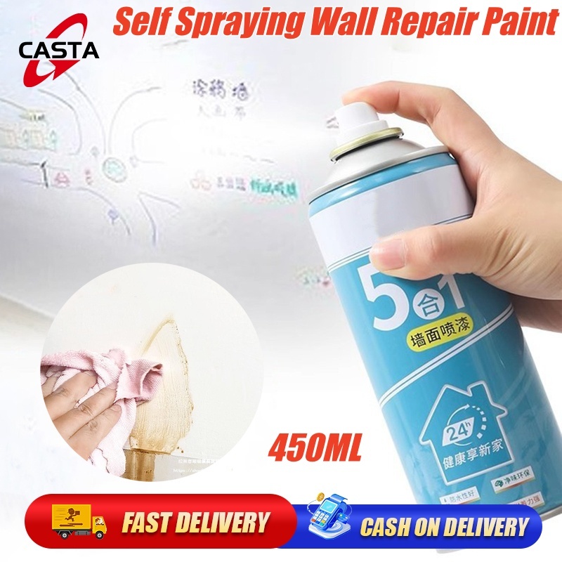 Wall self-spray paint white wall renovation repair Cover up stain latex ...