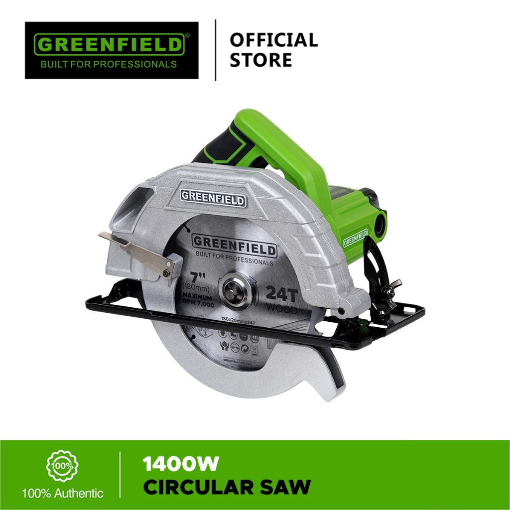 Greenfield Circular Saw 1400W - Power Tools/Home Improvement | Shopee ...