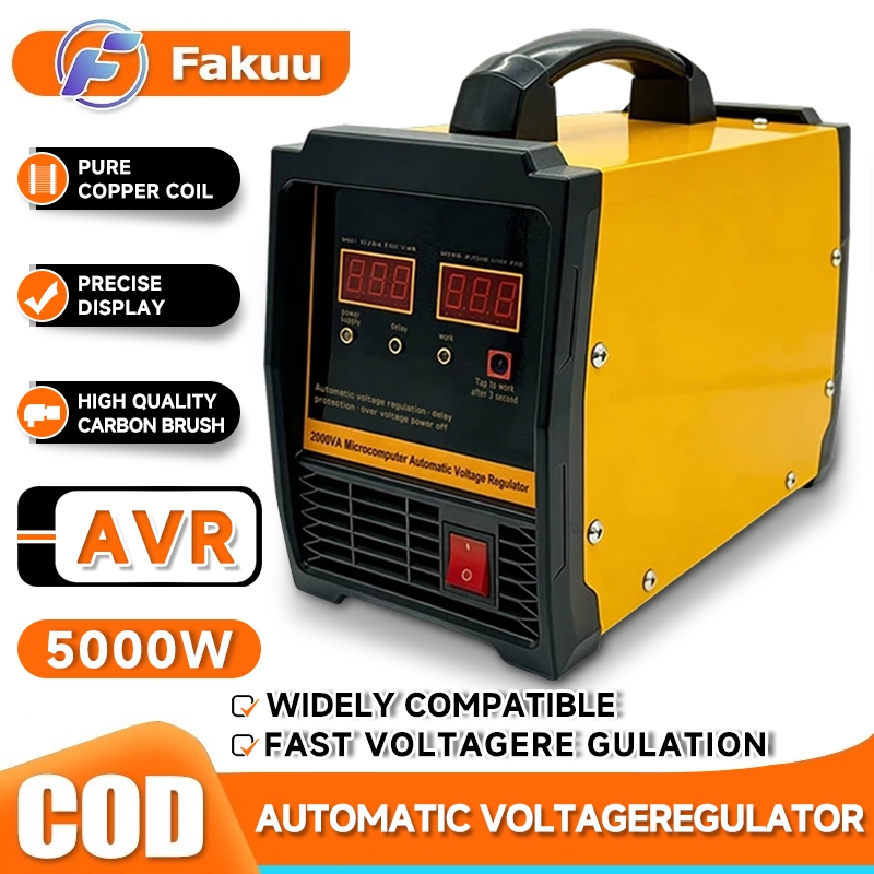 AVR-5000VA Automatic Voltage Regulator 2500VA/1000VA AVR Delay Analog ...
