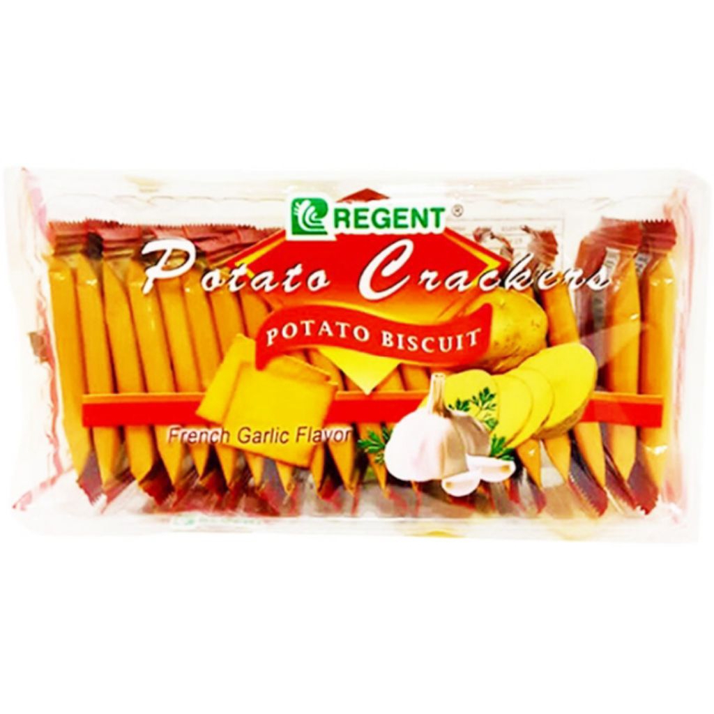 Regent Potato Crackers French Garlic 10gx20 | Shopee Philippines