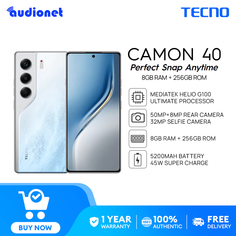 TECNO Camon 40 Pro Smartphone 5G 12GB+256GB | Dimensity 7300 Ultimate ...