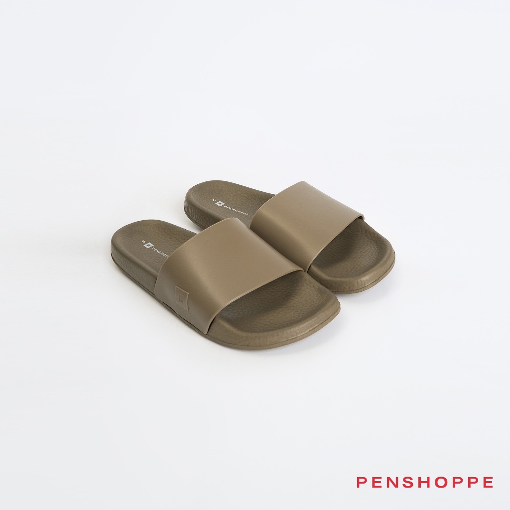 Penshoppe Unisex All Day Rubber Slides Slippers | Shopee Philippines