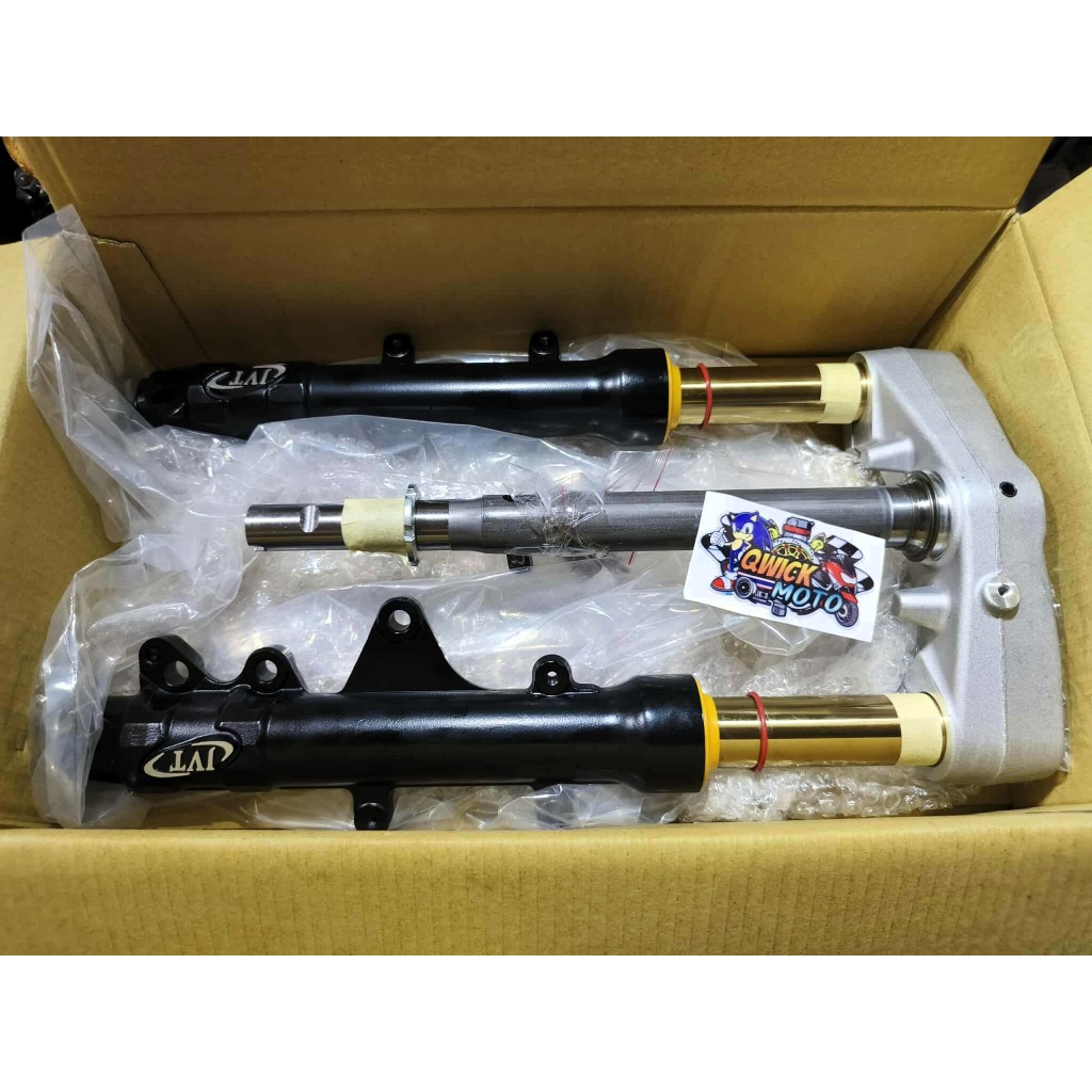 JVT front shock with tpost GOLD 33mm (Adjustable with preload for Aerox ...
