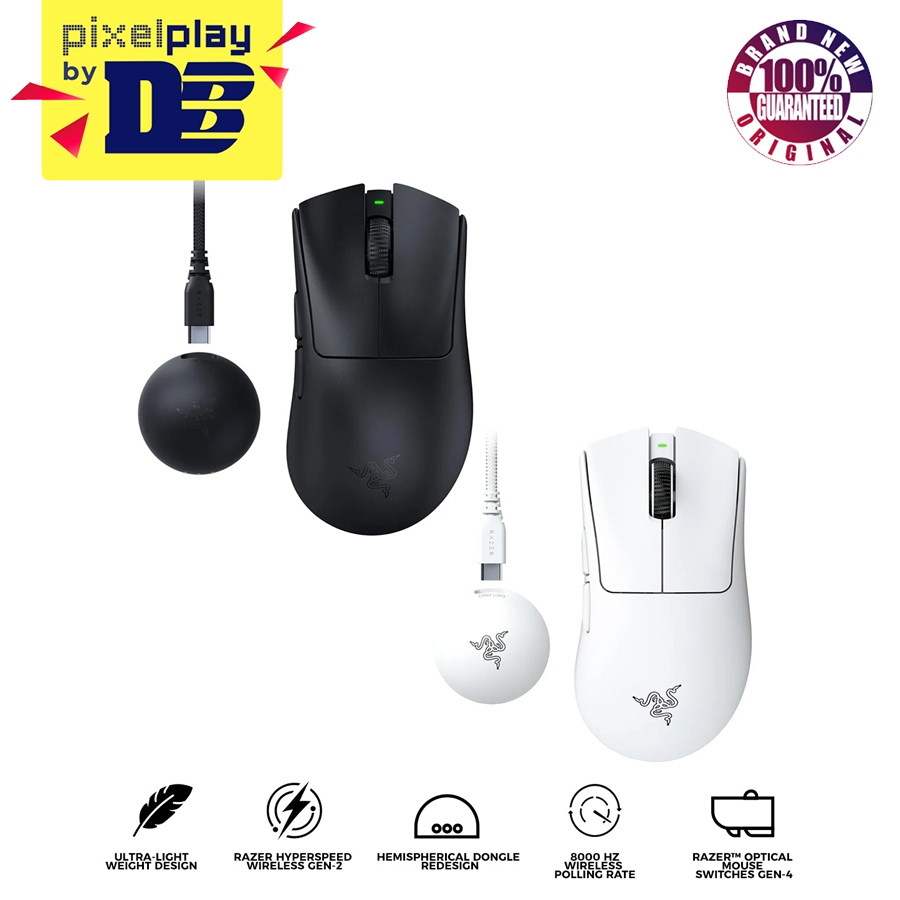 Razer DeathAdder V4 Pro Ultra-Lightweight Wireless Ergonomic Esports ...