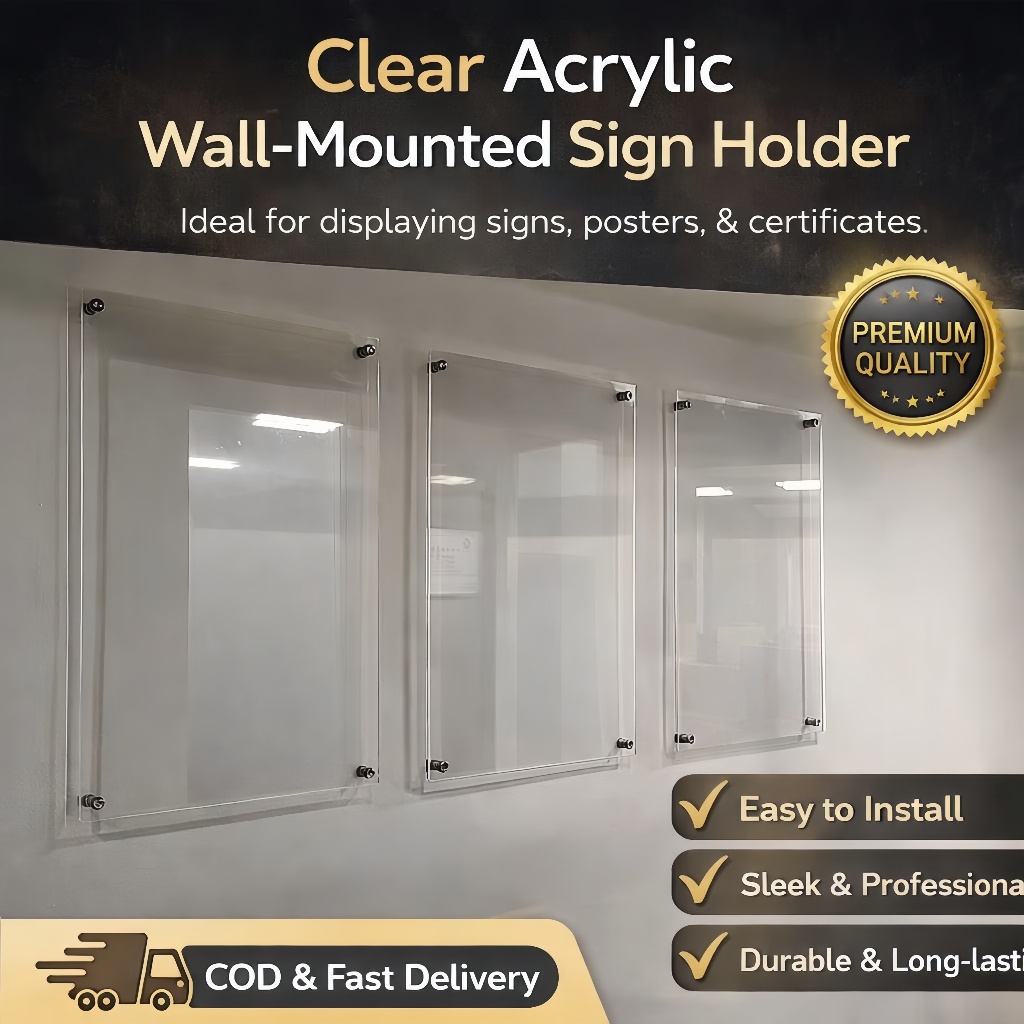 A4 A3 WALL ACRYLIC FRAME Acrylic Photo Frame Acrylic Display Stand ...