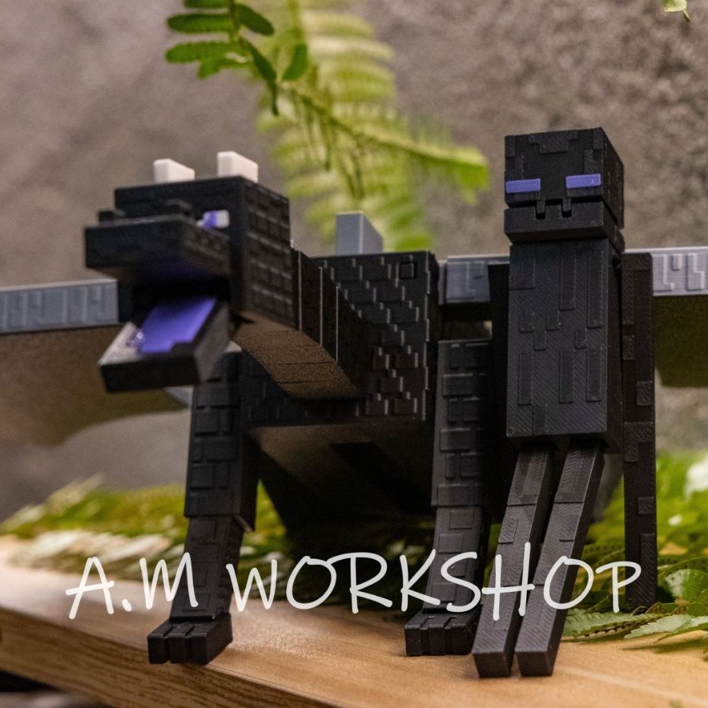 3D Minecraft Enderman and Ender Dragon has movable limbs Children ...