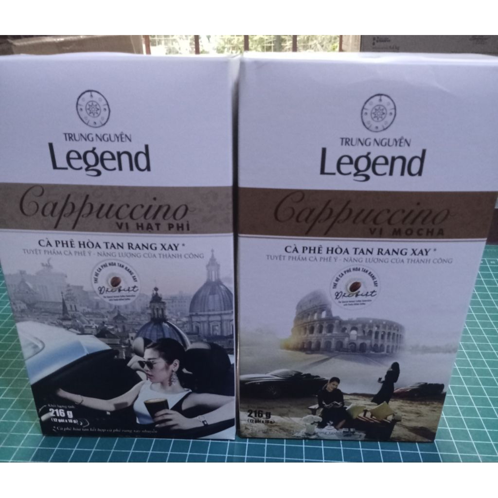 Trung Nguyen Legend Cappuccino Mocha or Hazelnut (Vi Hat Phi)(12 ...