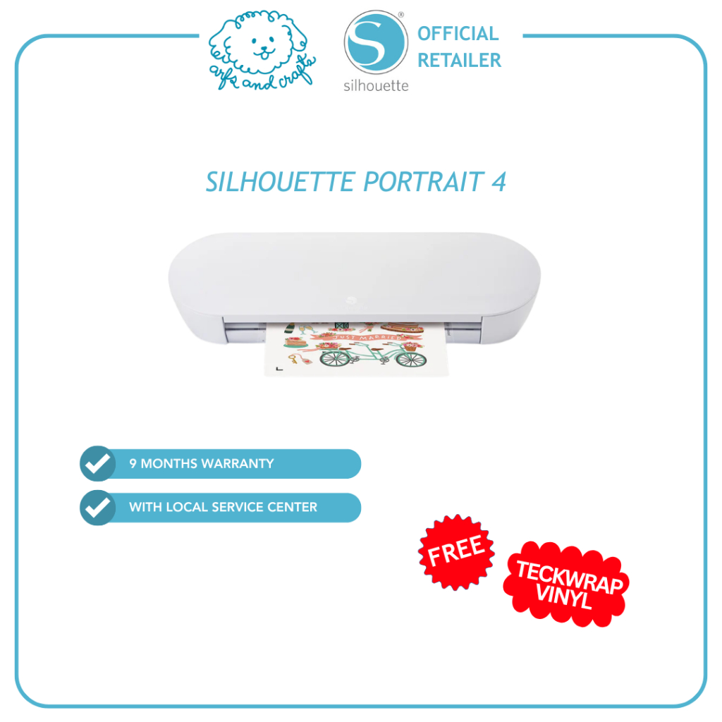 Silhouette Portrait 4 9 inch Vinyl Cutting Machine with Studio Software ...