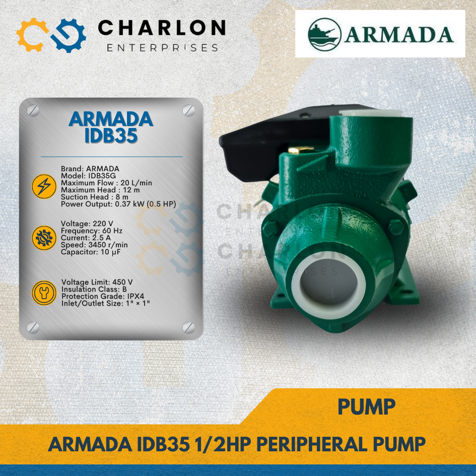 Armada IDB35 1/2HP Peripheral Pump | Shopee Philippines