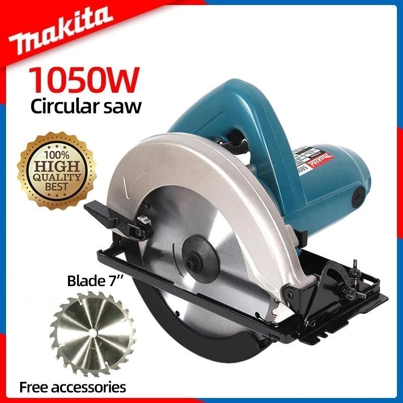 7" Electric Circular Saw 1050W Power Tools wood cutting Woodworking ...