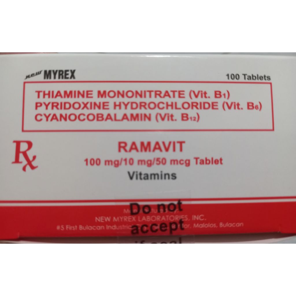 VATAMIN B RAMAVIT 100 TABLETS | Shopee Philippines