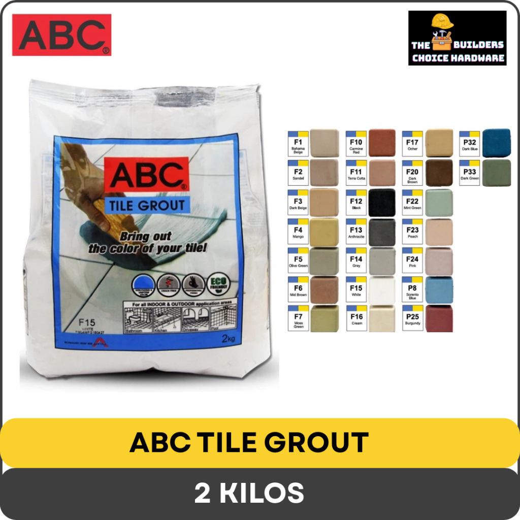 ABC TILE GROUT ORIGINAL / BIO TECH TILE BONDING SOLUTION - 2kg | Shopee ...