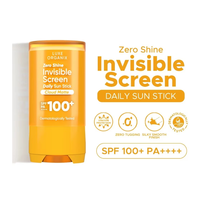 Luxe Organix Zero Shine Invisible Screen Daily Sun Stick 17g | Shopee ...