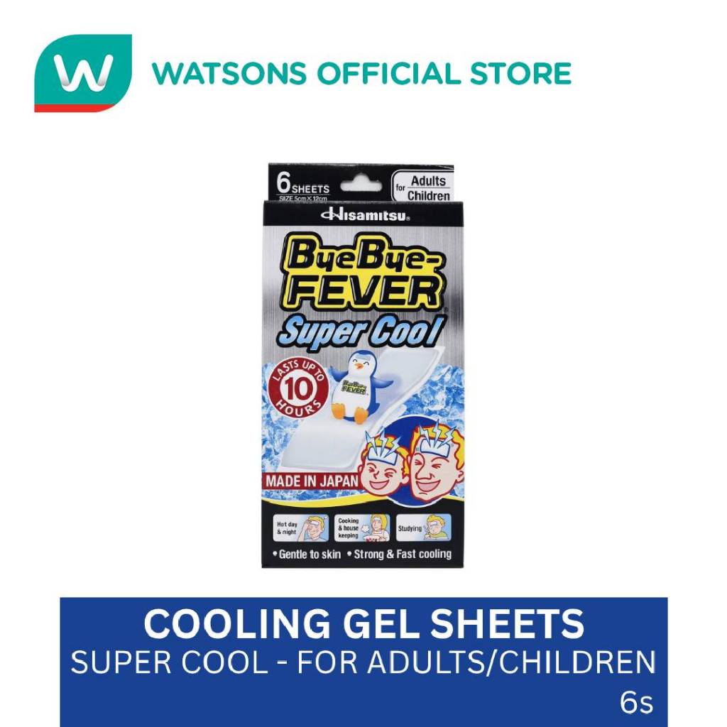 BYE BYE FEVER Super Cool Colorless 6 Gel Sheets | Shopee Philippines
