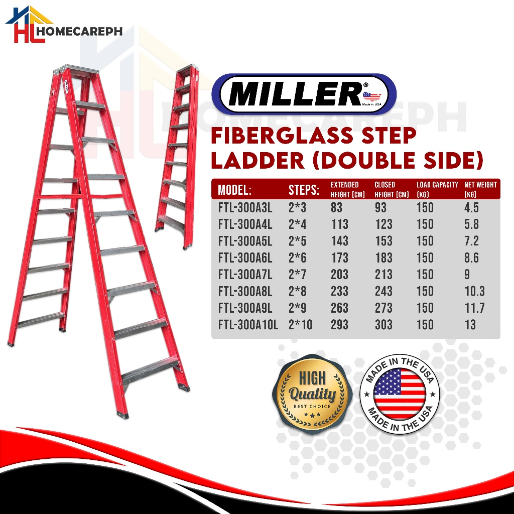 Shop ladder fiberglass for Sale on Shopee Philippines