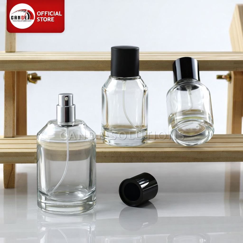 30ml 50ml 100ml Easy Crimping Oblique Glass Elegant Empty Perfume ...