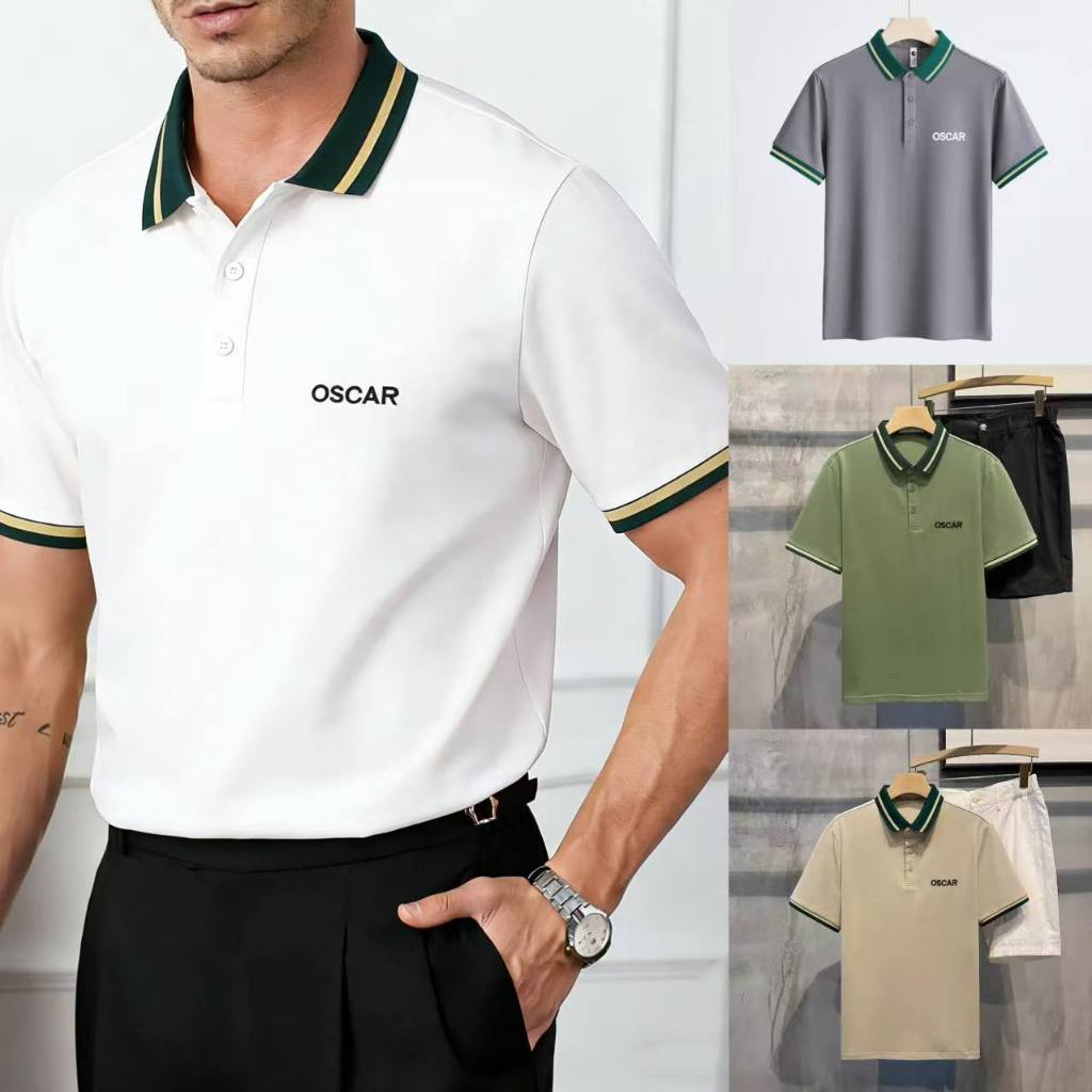 Kinwoo Polo Shirt For Men Casual Style Embroidered Short Sleeve Polo ...