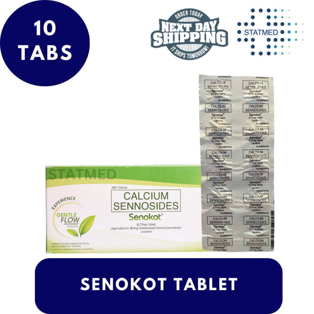 Senokot Tablet Calcium Sennosides 8.77mg - 5 & 10 Tabs | Shopee Philippines