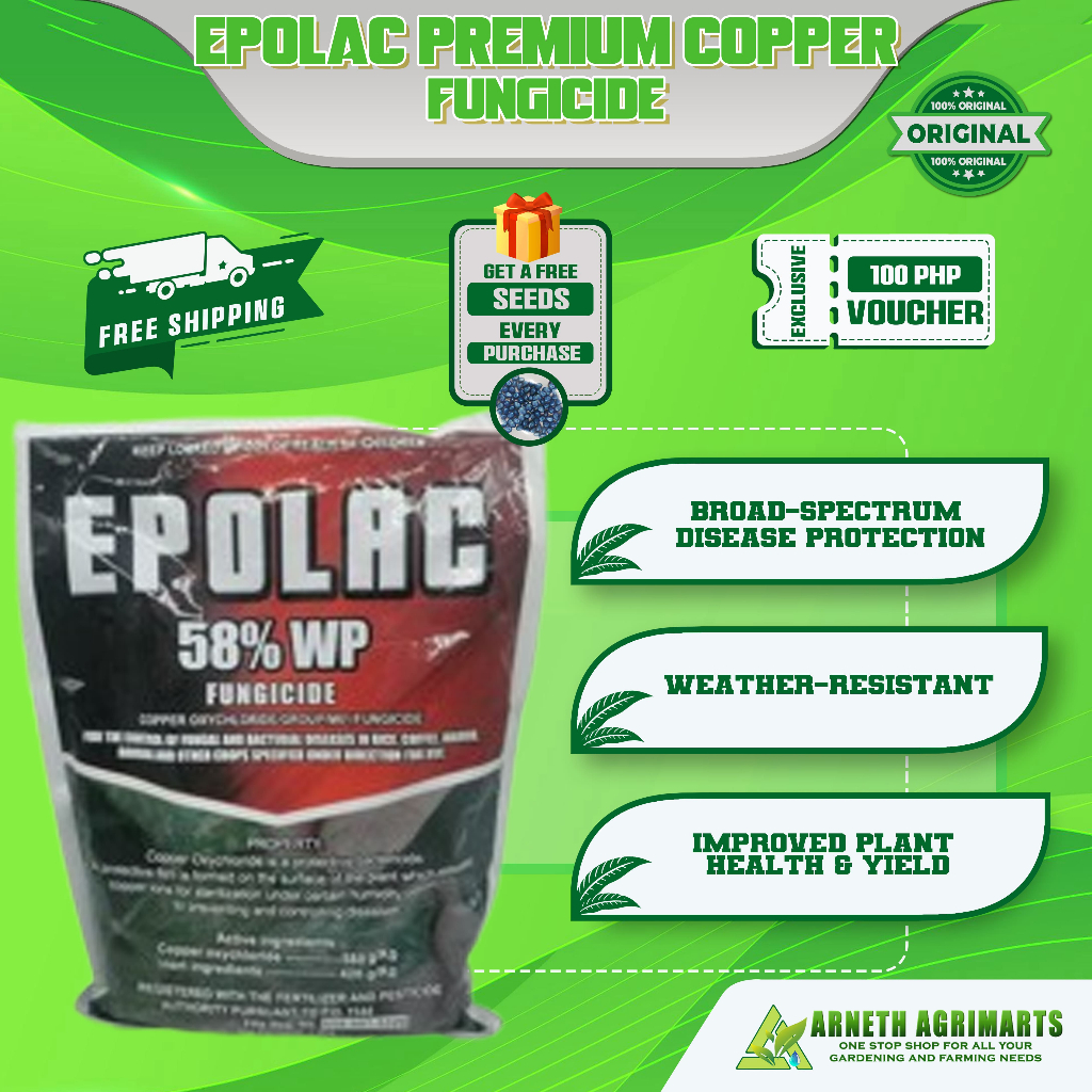 ARNETH EPOLAC PREMIUM COPPER FUNGICIDE 1 KILO PACK | Shopee Philippines