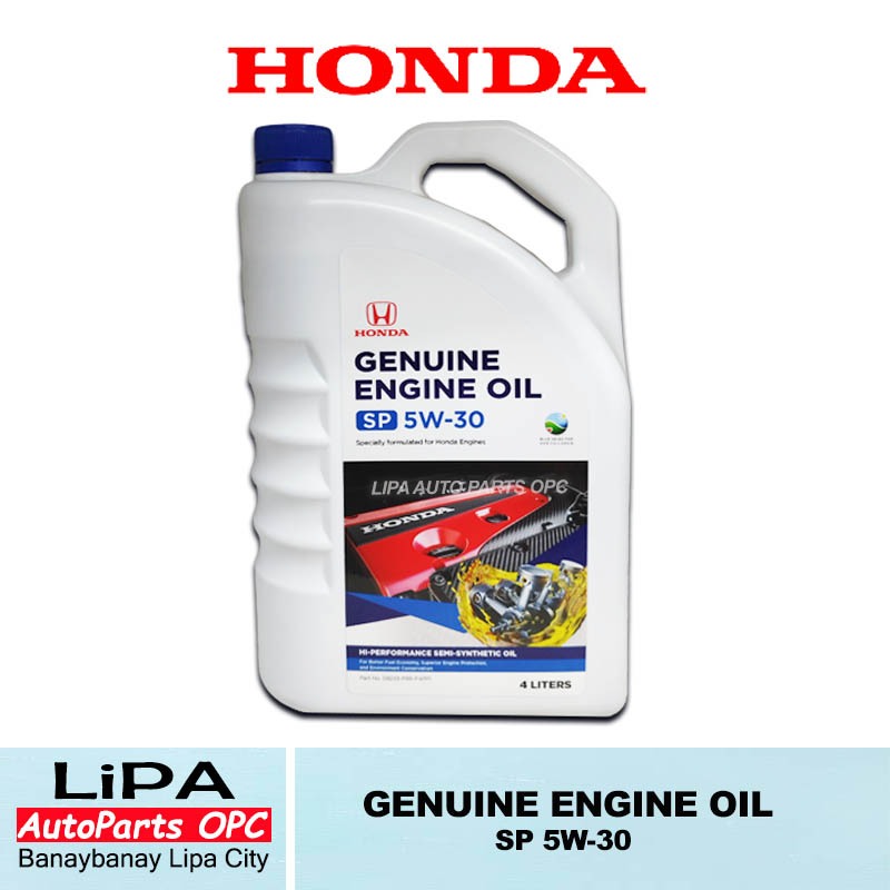 HONDA GENUINE ENGINE OIL SEMI SYNTHETIC 5W-30 4L | Shopee Philippines