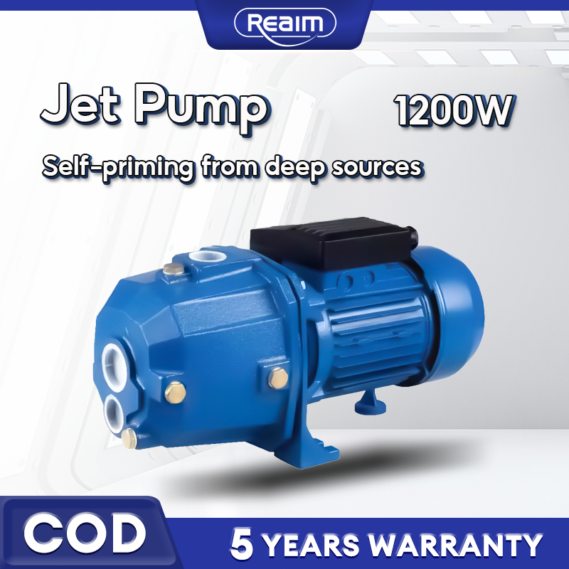 REAIM Water Pump Jet Pump Motor Electric Water Pump 1200W Jetmatic ...