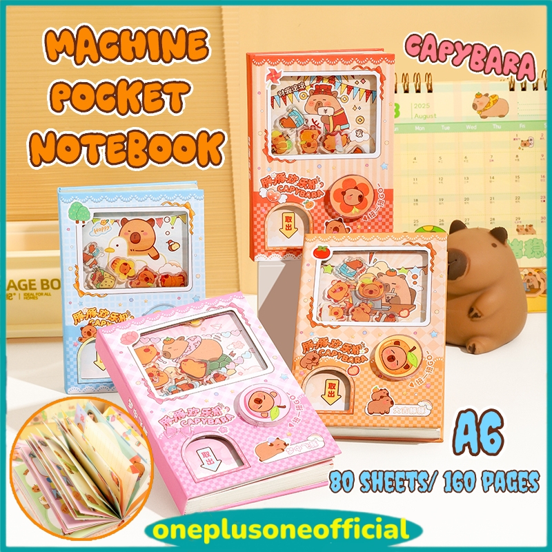80Pages Capybara Gachapon Machine Pocket Notebook Handbook Organizer ...