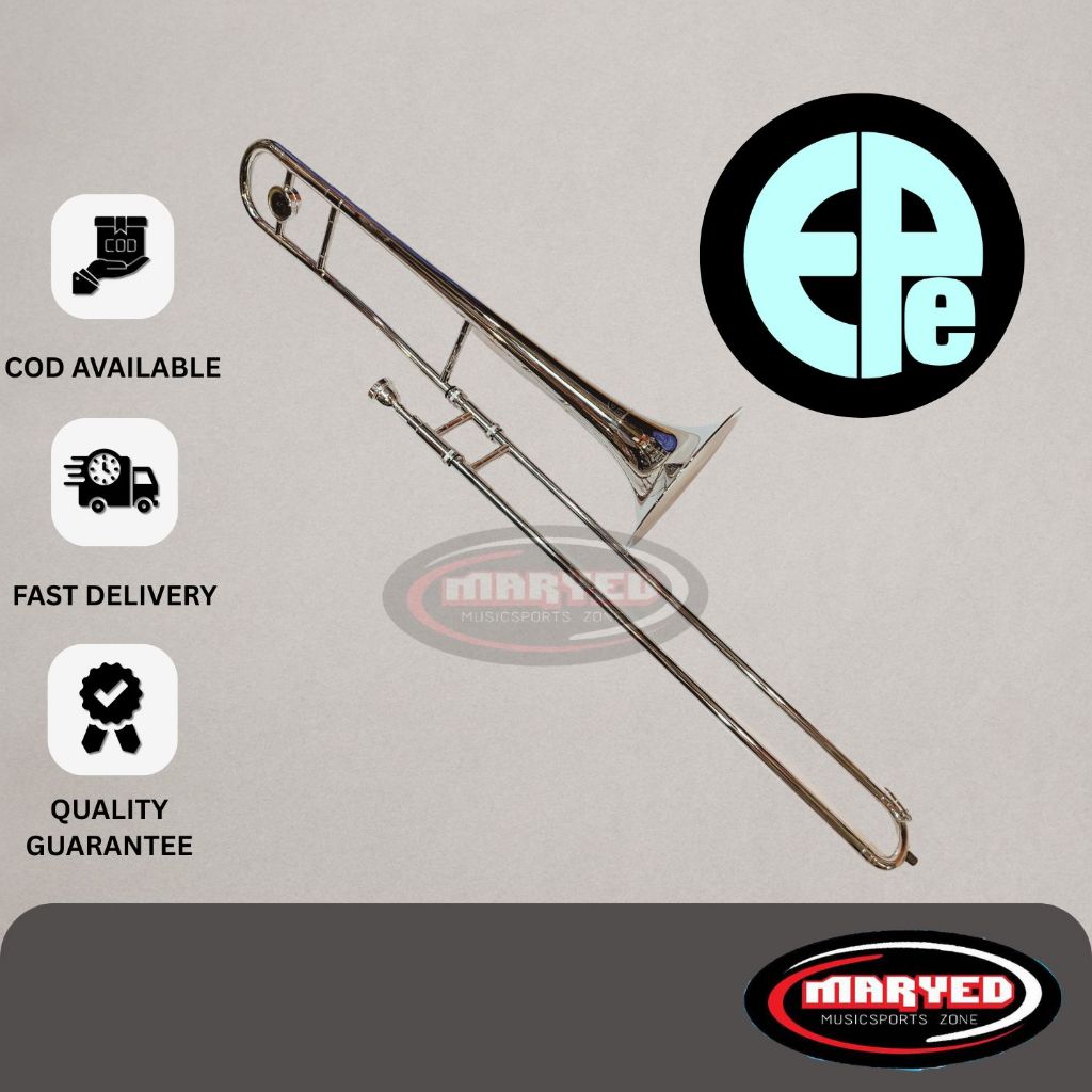 EPE TROMBONE SILVER W/ CASE & MOUTHPIECE BRANDNEW_maryed musicsports ...