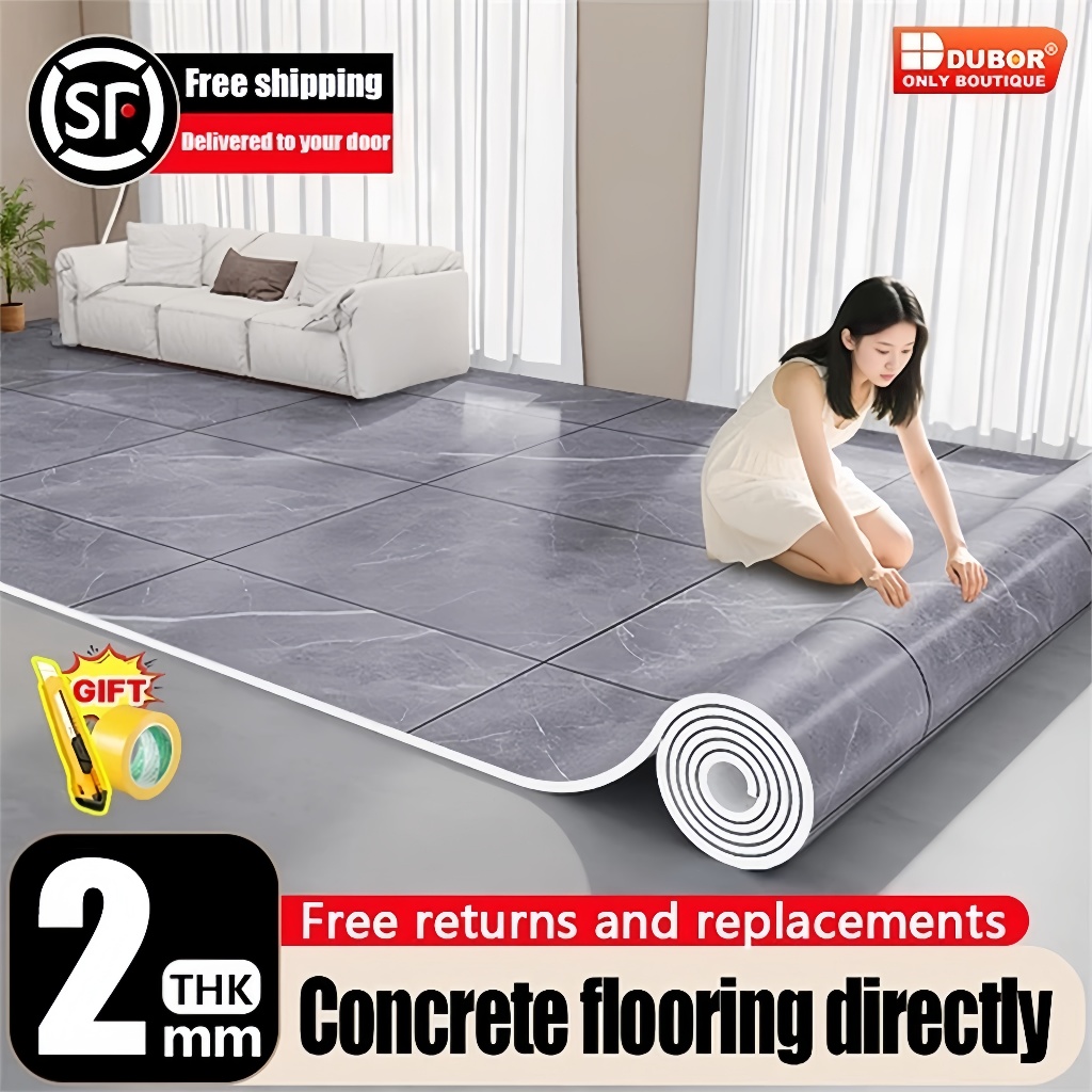 DUBOR 2MM thickness Rubberized Linoleum Floormat Tablecloth Flooring ...