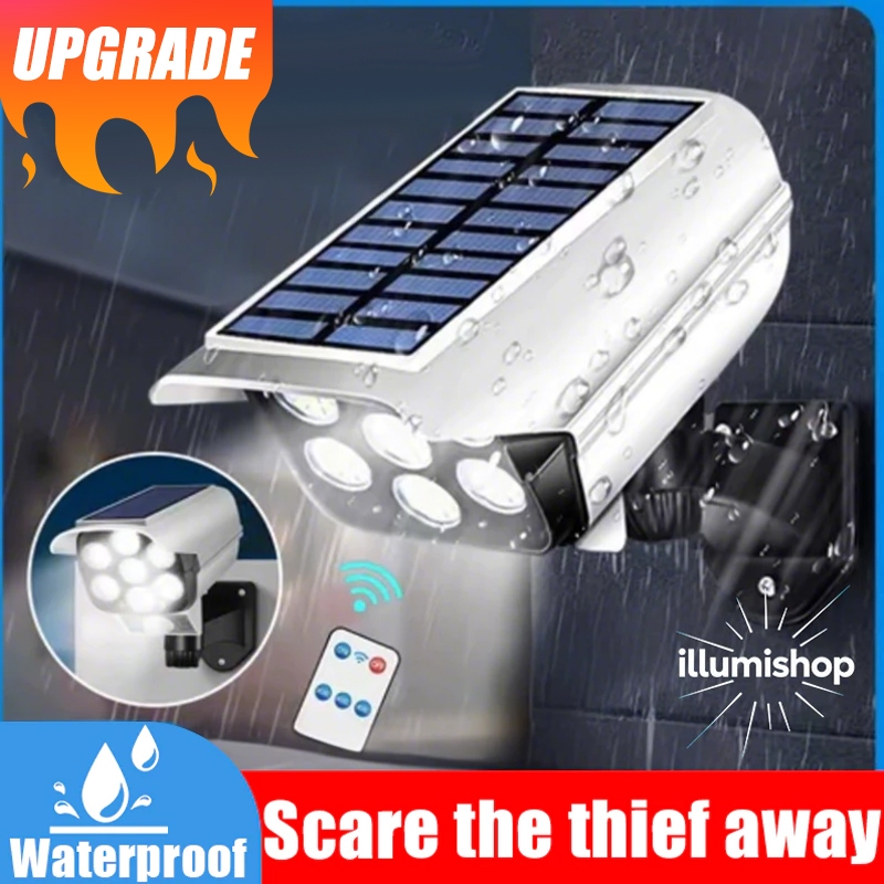 Upgrade ! Solar Light Monitoring Lamp LED Fake Camera Induction Outdoor ...