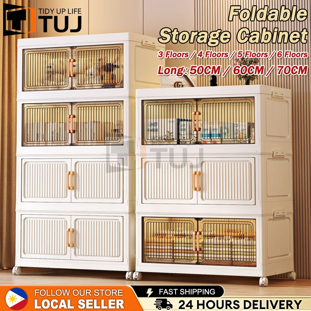Locker Chest Storage Cabinet Box With Wheel Foldable Cabinet Kitchen ...