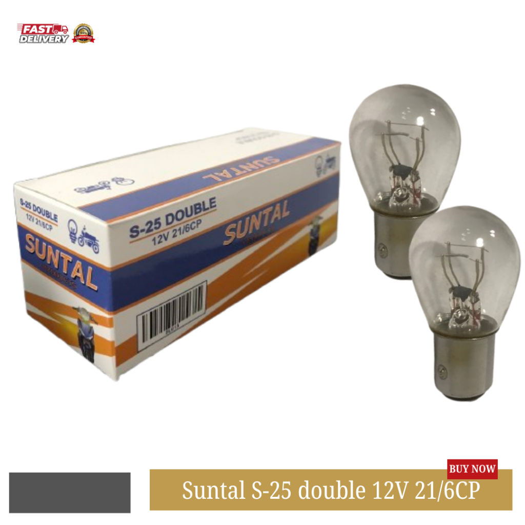 SUNTAL S-25 DOUBLE TAIL LIGHT BULB 12V 21/6CP (Per Piece) | Shopee ...