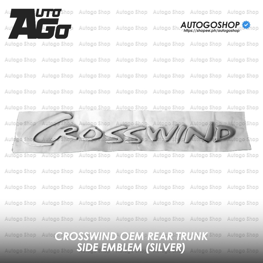 Crosswind OEM Rear Trunk / Side Emblem (Silver) | Shopee Philippines
