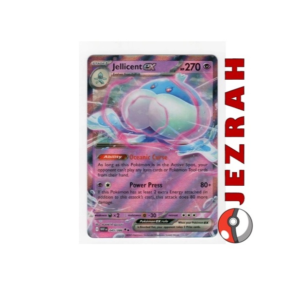Pokemon TCG Jellicent ex 045/086 White Flare Double Rare | Shopee ...
