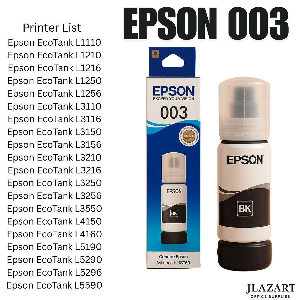 Epson 003 Black ink - Best Prices and Online Promos - May 2026 | Shopee ...