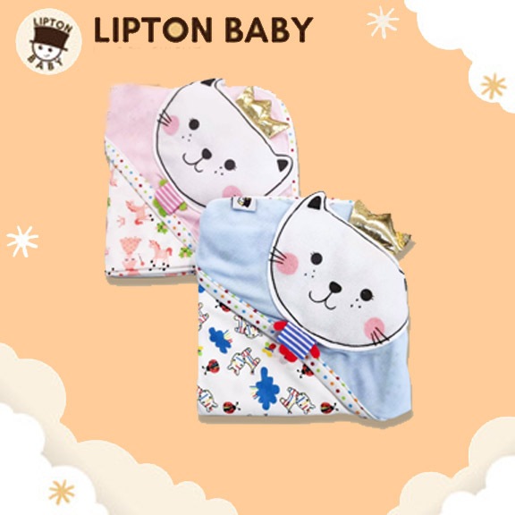 Lipton Baby Receiving Blanket with Hood | Shopee Philippines