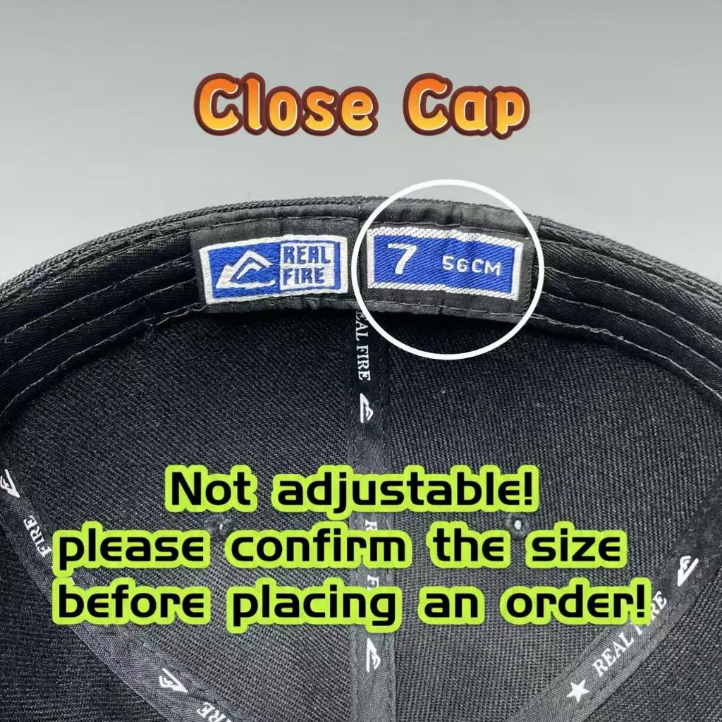 REALFIRE Not Adjustable 56cm Size 7 Baseball Close Cap Dad hat Fashion Hat Men Women | Shopee ...